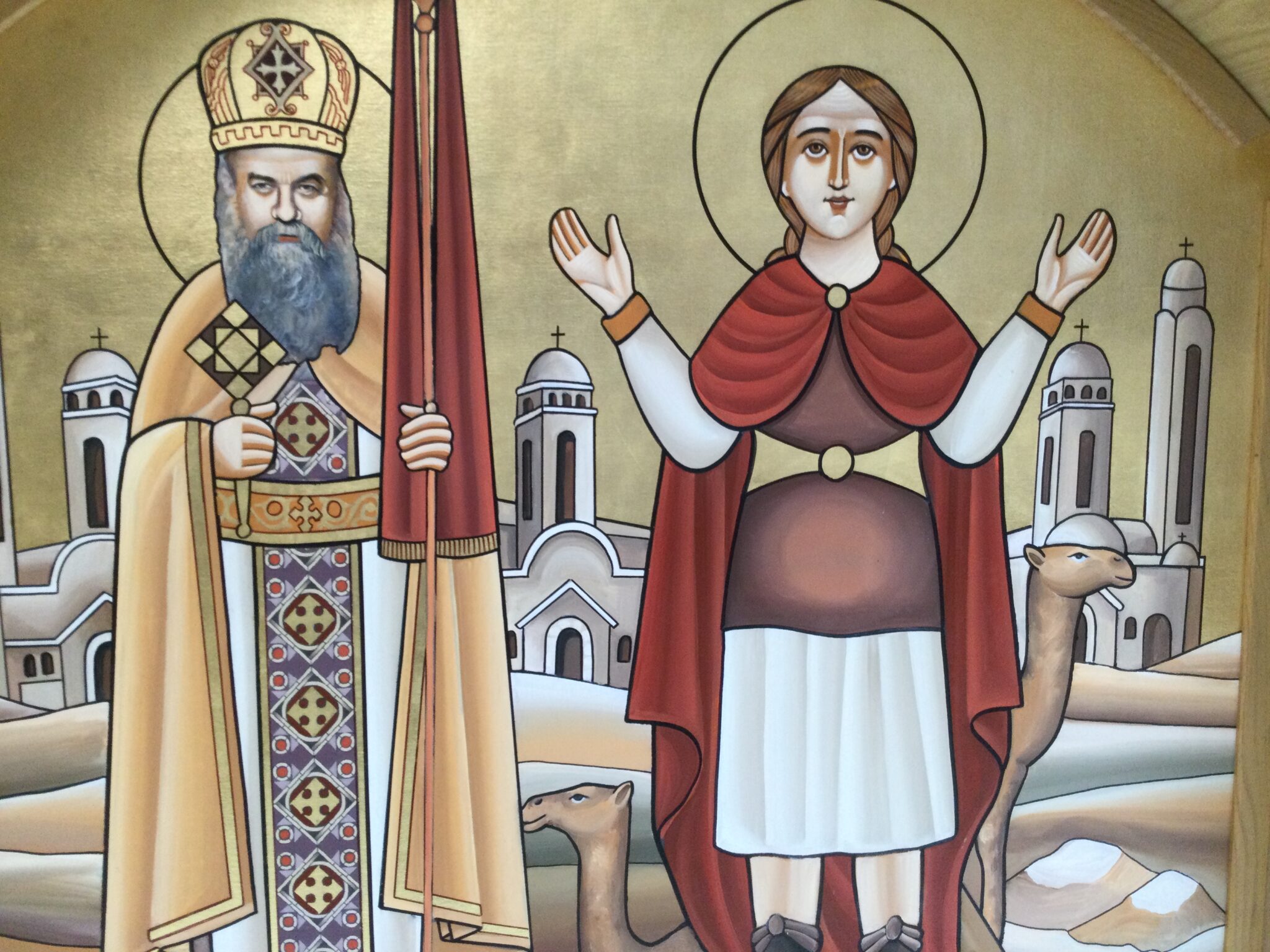 Pope Kyrollos & St. Mina’s Icon | St. Antonius Coptic Orthodox Church